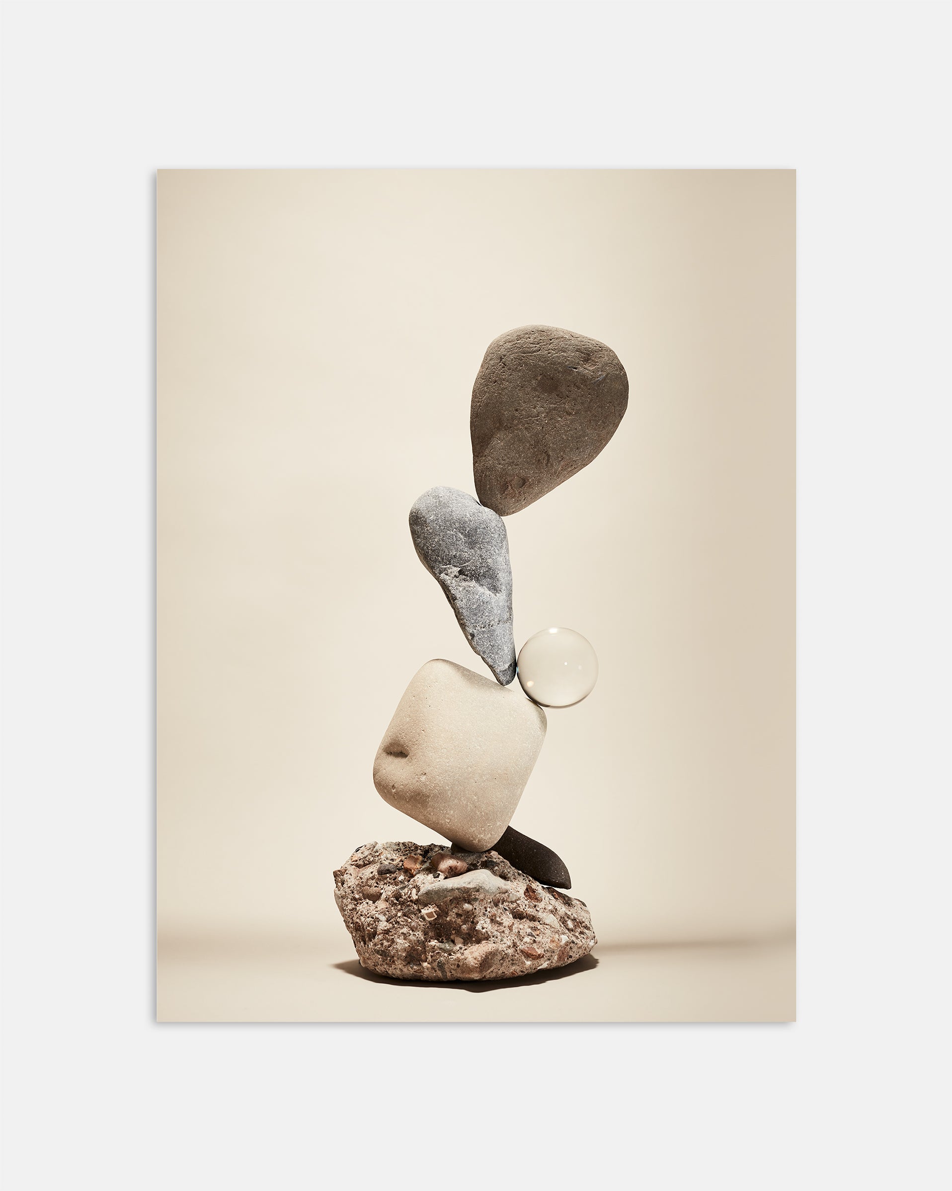 Stones Coastal Still Life Photographic Print | Stack 2